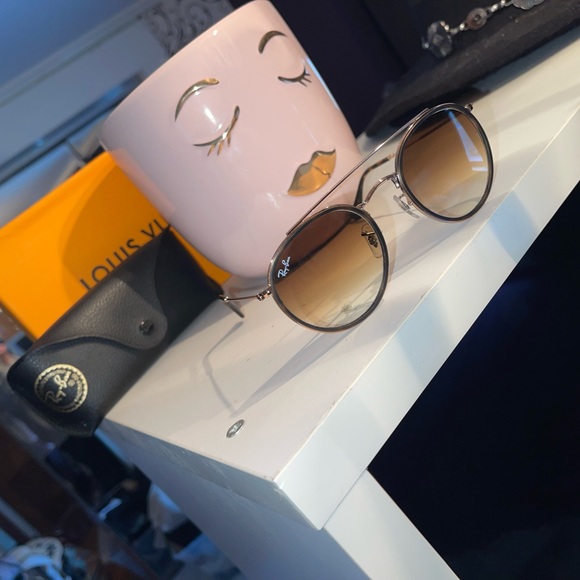 Ray-Ban | Accessories | Ray Bans Round Double Bridge Aviator Brand New ...